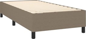 Box spring postel s matrací a LED taupe 90x190 cm textil 3138441