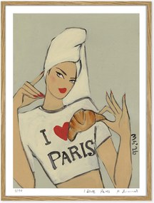Zarámovaný digitální tisk I Love Paris