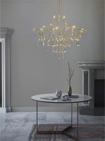 Kovové LED závěsné svítidlo ve zlaté barvě ø 80 cm Goro – Nova Luce