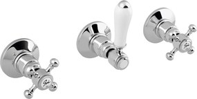 Sapho Reitano Rubinetteria Antea - Sprchová baterie pod omítku pro 2 spotřebiče, chrom SET305-101