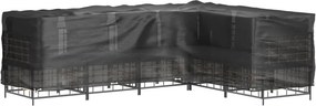 Plachty na zahradní nábytek tvar L 2 ks 16 oček 260x210x80 cm 3155380