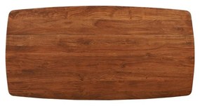 Hnědý jídelní stůl s deskou z akácie 100x220 cm Quenza – Light &amp; Living