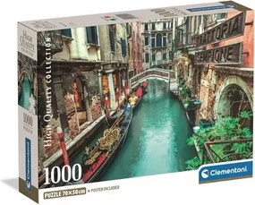 CLEMENTONI Puzzle Benátský kanál / 1000 dílků / od 18 let