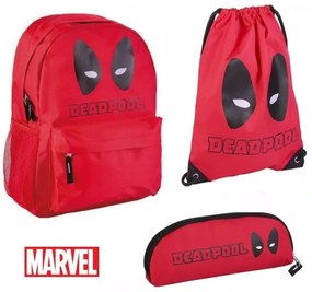 SET batoh, vak a penál Deadpool Marvel