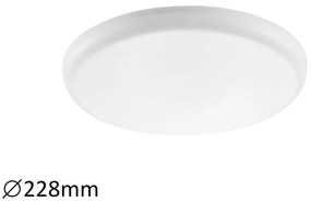 Rabalux LED zápustné kruhové svítidlo Oleg 1x24W | 2568lm | 4000K | IP65 - bílé