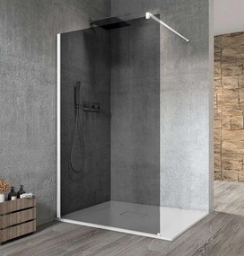 Gelco Vario - Sprchová stěna Walk-In, 140 cm, Coated Glass, bílá/kouřové sklo GX1314GX1015