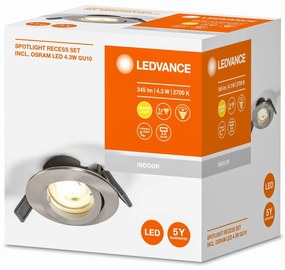 LEDVANCE Recess Twistlock zapuštěné IP20 nikl