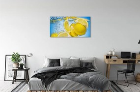 Obrazy na plátně Lemon ve vodě 120x60 cm