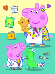 Trefl Minipuzzle miniMaxi 20 dílků Prasátko Peppa/Peppa Pig 4 druhy v krabičce 11x8cm 24ks v boxu