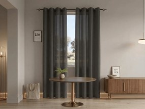 Závěs TAVIO 140x250 cm, šedohnědý Zavěšení: Řasící páska