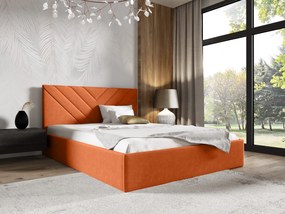 Eka Čalouněná postel LIZA 120x200 cm Barva látky Trinity: (2311) Fialová, Úložný prostor: Bez úložného prostoru