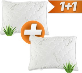 Prošívaný antialergický polštář 50×70 cm Aloe Vera EMI 1+1 ZDARMA