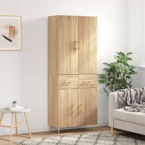 Skříň highboard dub sonoma 69,5 x 34 x 180 cm kompozitní dřevo 3198140