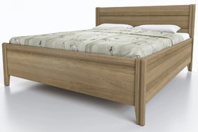 Vlastní výroba Dubová postel Daša s úložným prostorem