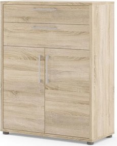 Skříň Modulo 89 x 40 x 113 cm, zásuvky a dveře, dub sonoma