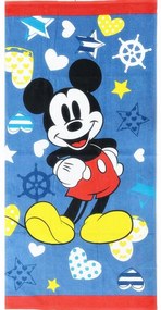Setino Plážová osuška Minnie a Mickey 70 x 140 cm světle barva a vzor: Červená