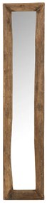 OnaDnes -20% Dřevěné nástěnné zrcadlo J-line Reta 120 x 24 cm