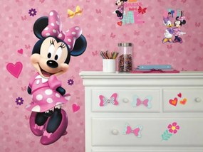Samolepka na zeď s Disney motivem MYŠKA MINNIE