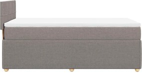 Box spring postel s matrací taupe 80x200 cm textil 3289587