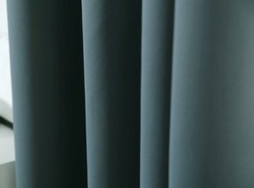 Modrozelený závěs OXFORD 140x250 cm Zavěšení: Kovové kroužky