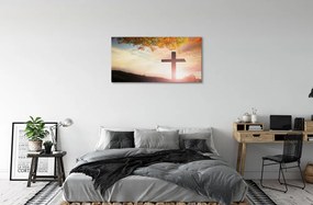 Obrazy na plátně cross tree 100x50 cm