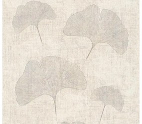 A.S. Création | Vliesová tapeta na zeď Borneo 32265-3 | 0,53 x 10,05 m | stříbrná, béžová