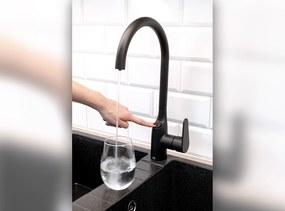 Laveo Claro, vysoká dřezová baterie s filtrem na pitnou vodu, chromová, LAV-BAKB098D