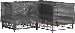 Plachty na zahradní nábytek tvar L 2 ks 16 oček 215x215x70 cm 3155370