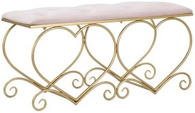 Designová lavice Efthymia 105 cm růžová