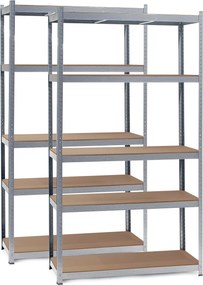 Dílenský regál Wiltec – 100 × 50 × 200 cm, 200 kg (64874)