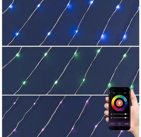 FK technics LED RGB Vánoční stmívatelný řetěz 100xLED/29 funkcí 10,4m FK0235