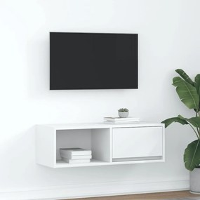 TV skříňka bílá 80x31x25,5 cm kompozitní dřevo