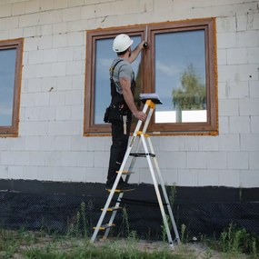 Hliníkové schůdky 5 stupňů jednostranné DRABEST ALD5 MAX