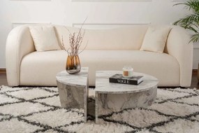 Designový konferenční stolek Baltenis 90 cm vzor mramor frézie