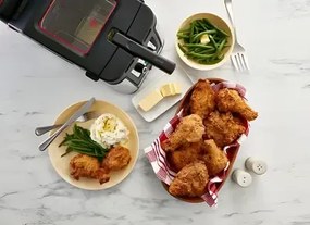 Tefal Clear Duo FR600D10 nerez/černá / Fritéza / 2000 W / 3,5 l / 150-