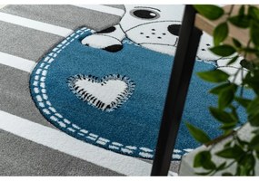 Dywany Łuszczów, Dětský kusový koberec Petit Bulldog grey, 160x220, šedá, dětský pokoj