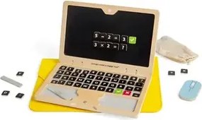 Bigjigs Toys Dřevěný magnetický notebook / od 3 let / 95 dílků