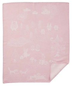 Bavlněná dětská deka Little Bear pink 70x90, Klippan Švédsko Růžová