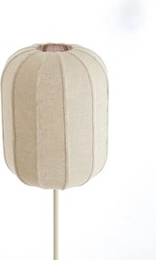 Krémová stojací lampa s textilním stínidlem (výška 165 cm) Solune – Light &amp; Living