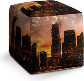 Sablio Taburet Cube Mrakodrapy - 60x60x60 cm