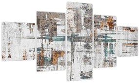 Obraz - Abstraktní tahy (125x70 cm)