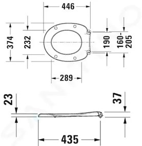 DURAVIT - Duraplus WC sedátko, bílá (0064200000)