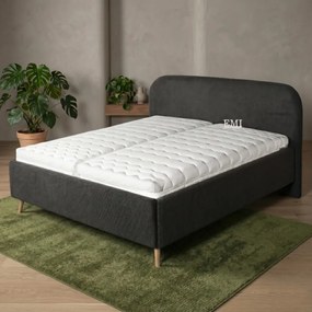 Postel čalouněná ZORIANA + lamelový rošt + matrace EMI