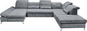 XXXLutz SEDACÍ SOUPRAVA, textil, antracitová MID.YOU - Rozkládací sedačky - 002220028601
