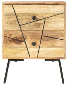 Noční stolek 40 x 30 x 50 cm masivní mangovníkové dřevo 285875