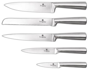 6dílná sada kuchyňských nerezových nožů se stojanem AQUAMARINE 20071