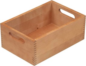 Kesper S - Dřevěný box, úložná bedna s madly, 29x18,5x11cm BUK KE18411