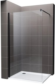 Hagser Bertina sprchová zástěna walk-in 100 cm černá matný/průhledné sklo HGR20000022