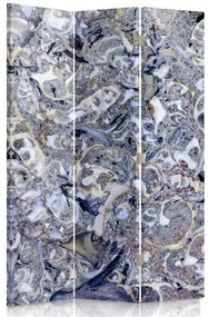 Ozdobný paraván, Mramorová mozaika - 110x170 cm, třídílný, obustranný paraván 360°