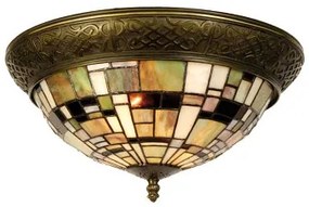 Stropní lampa Tiffany MOSAIC ART Clayre &amp; Eef 5LL-5348